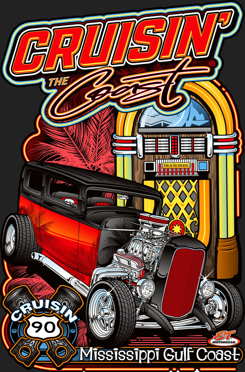 2025 Cruisin the Coast Dark Design Metal Sign – ET Motorgear