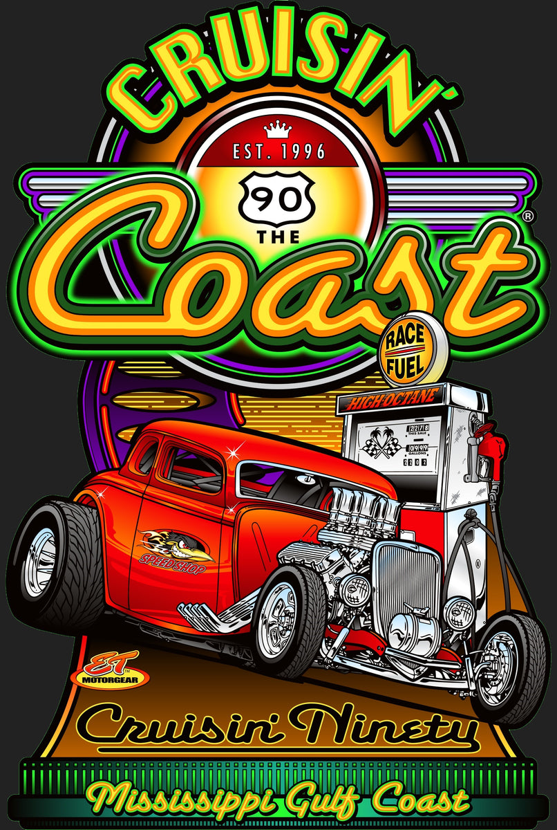 2024 Cruisin' The Coast Dark Design Metal Sign – ET Motorgear