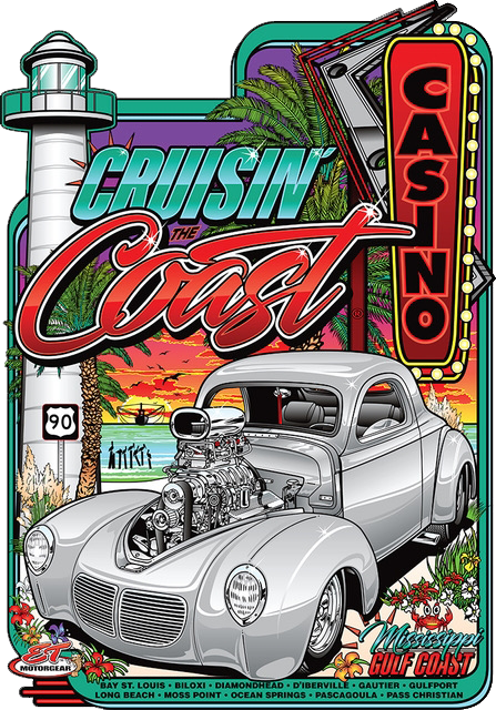 Cruisin' the Coast Official 23 Metal Sign (Made to Order) – ET Motorgear